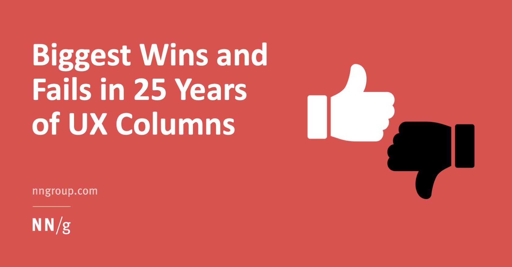 Biggest Wins and Fails in 25 Years of UX Columns