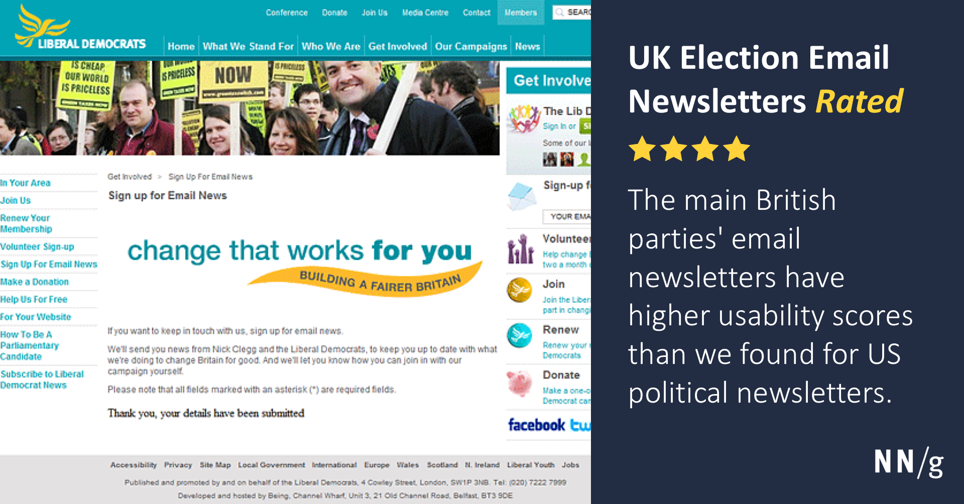 UK Election Email Newsletters Rated