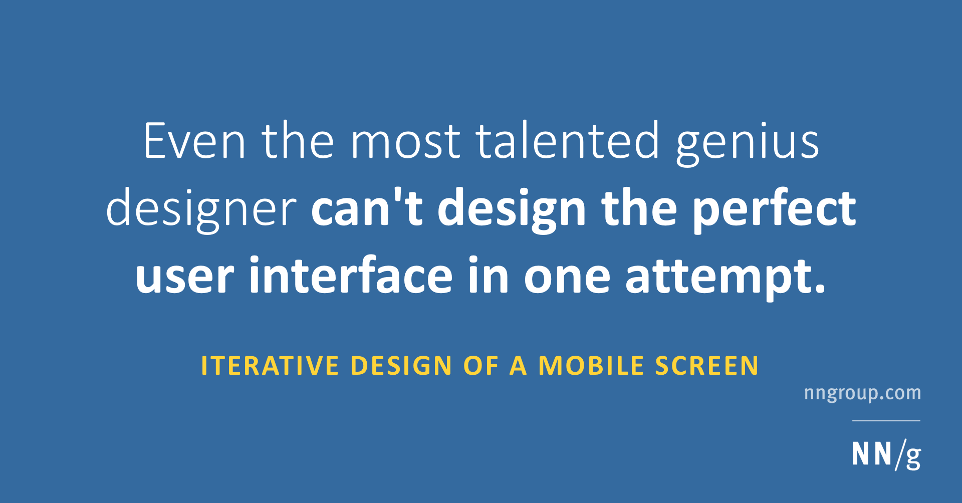 Iterative Design Quotes