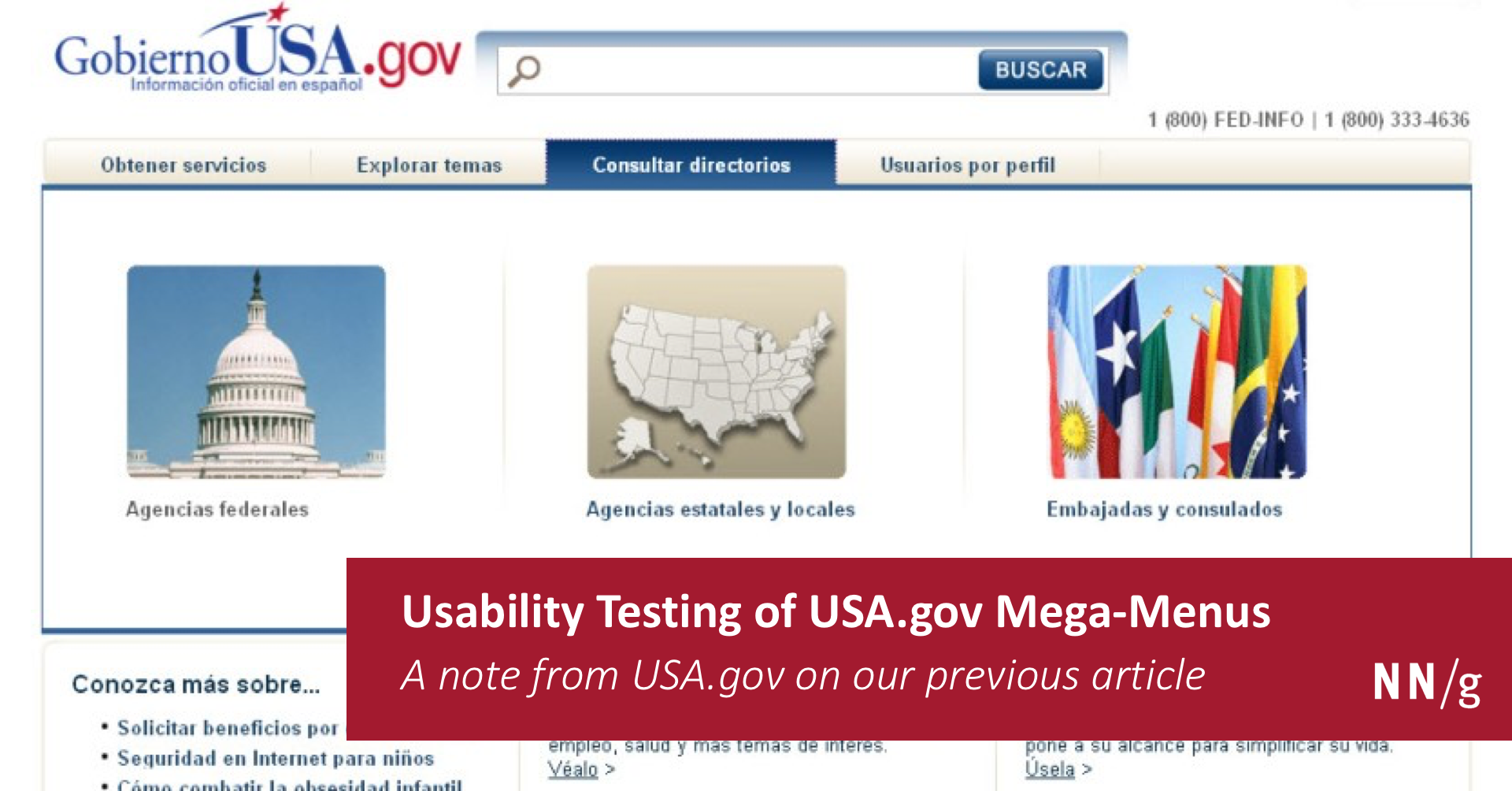 Usability Testing of USA.gov Mega-Menus