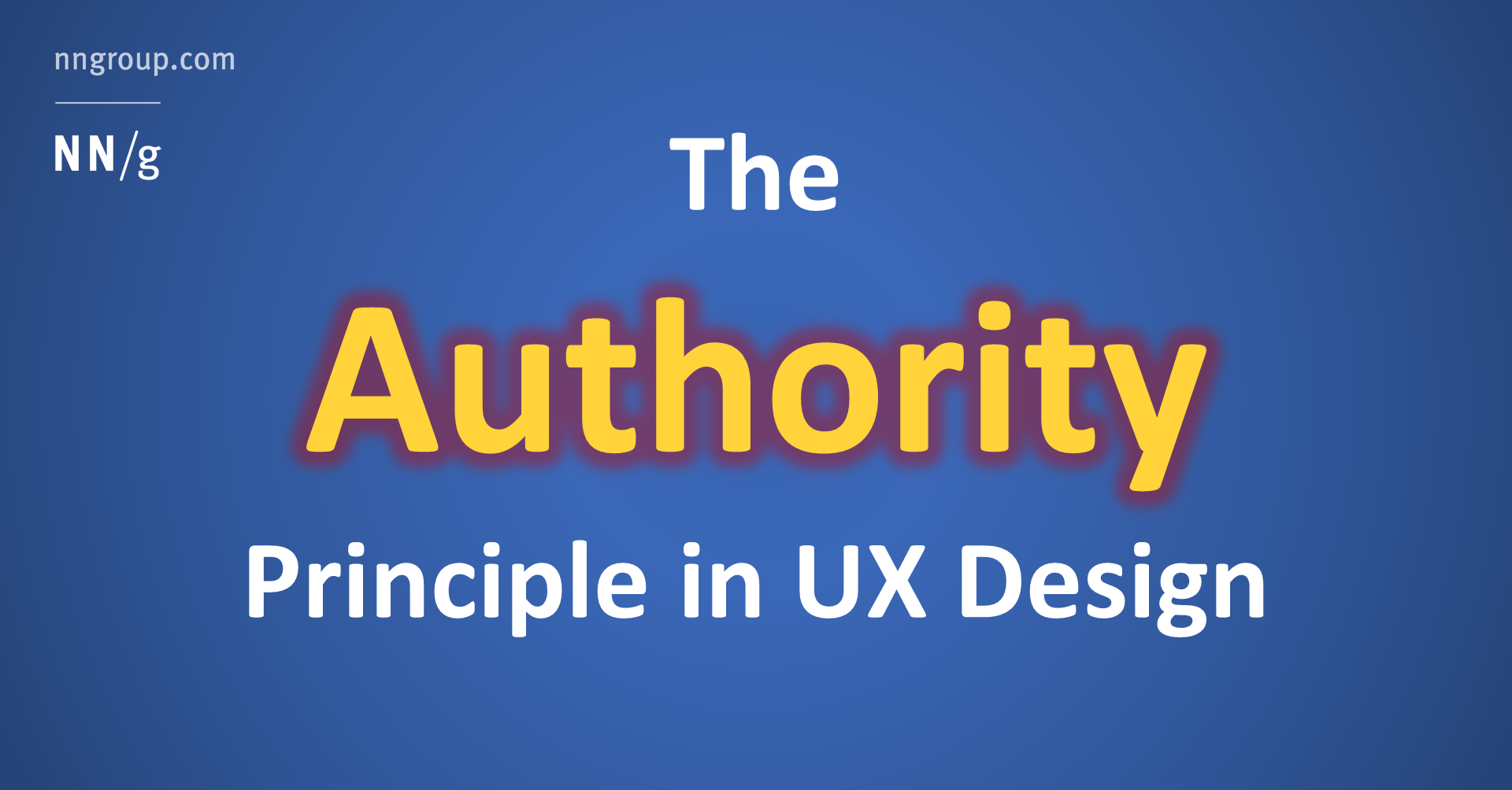 The Authority Principle