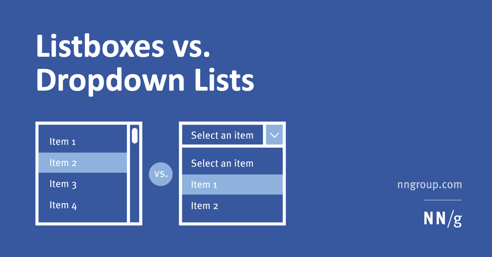 Listboxes Vs Dropdown Lists