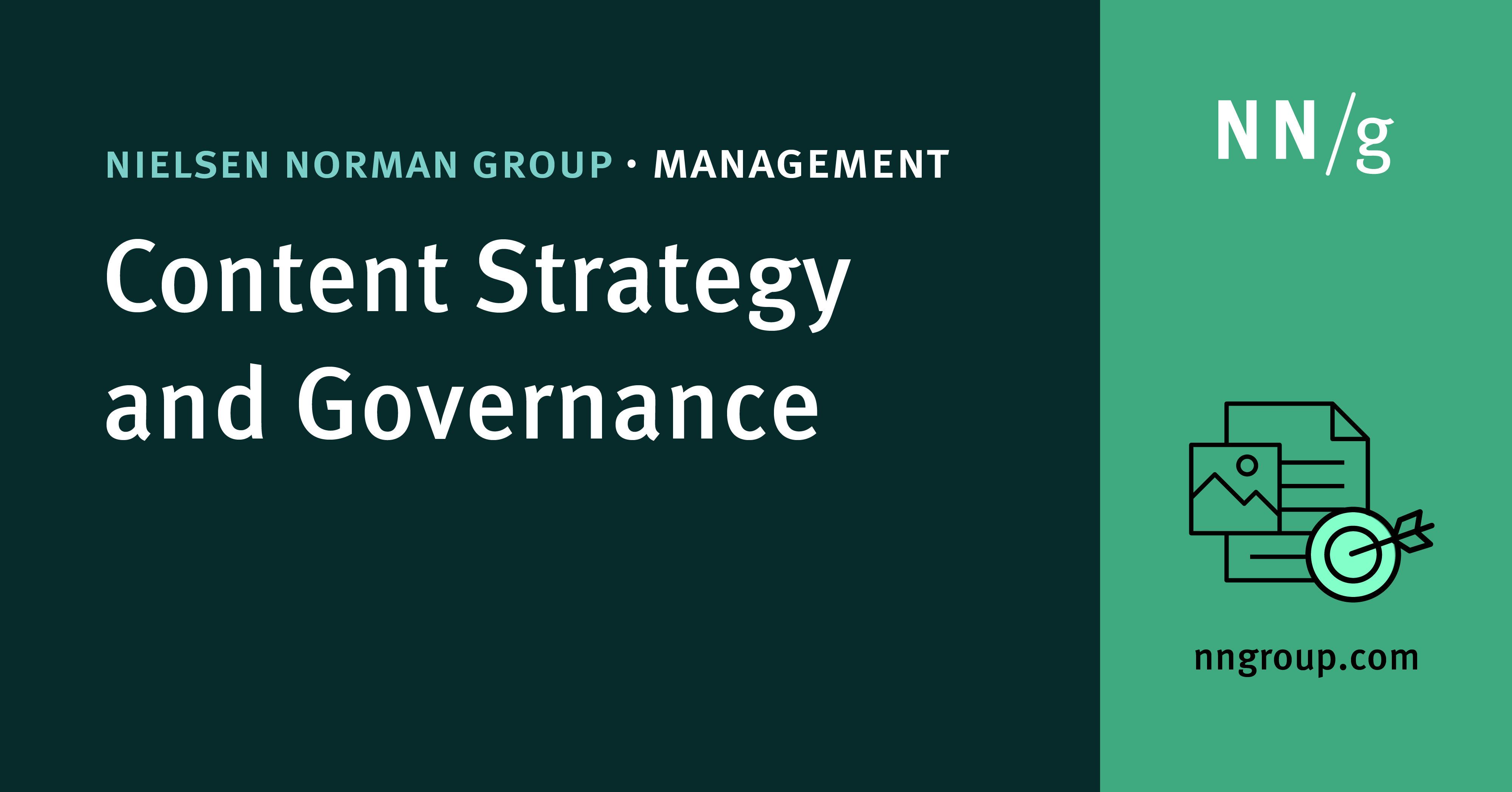 Content Strategy and Governance | Nielsen Norman Group UX Training Course