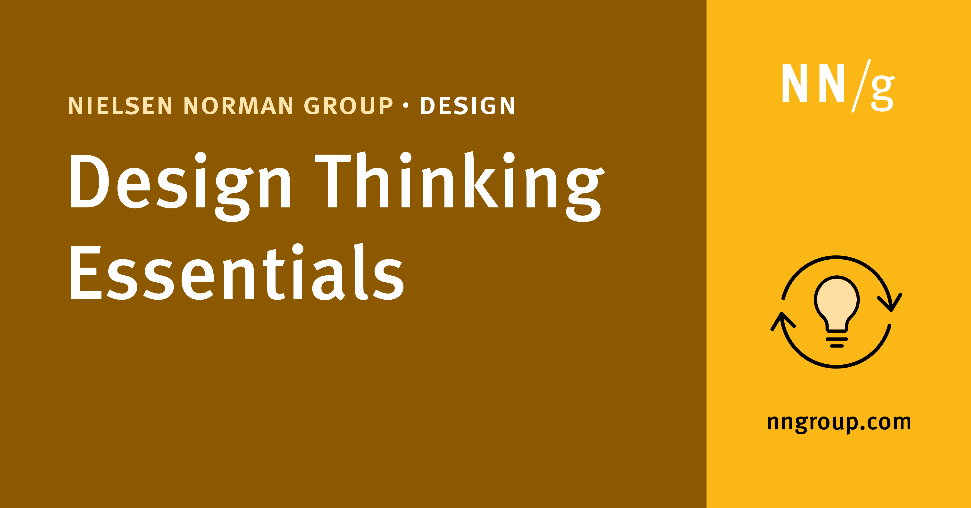 Design Thinking Essentials | NN/g Training Course - NN/G