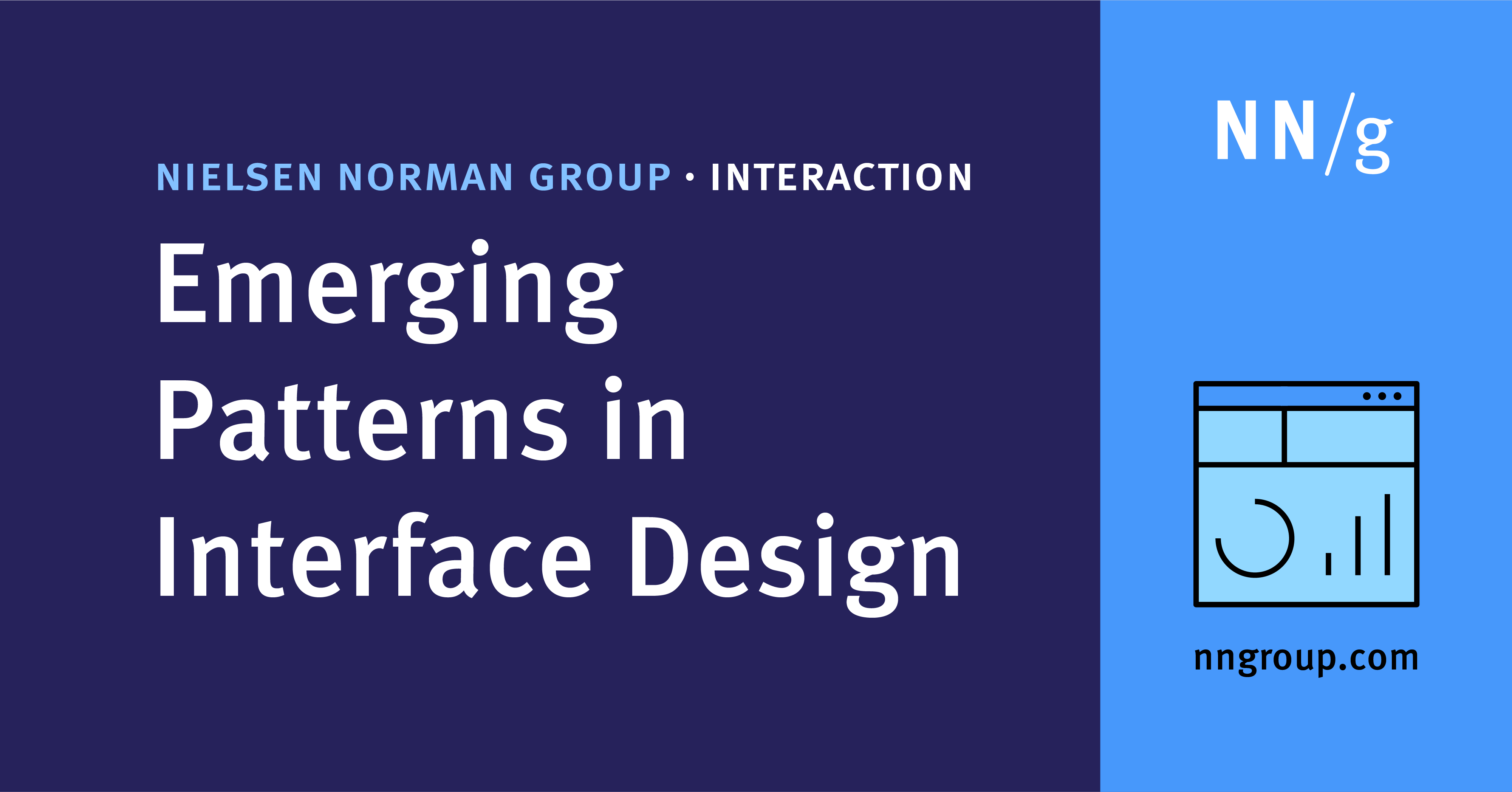 Emerging Patterns in Interface Design | Full Day UX Training by NN/g