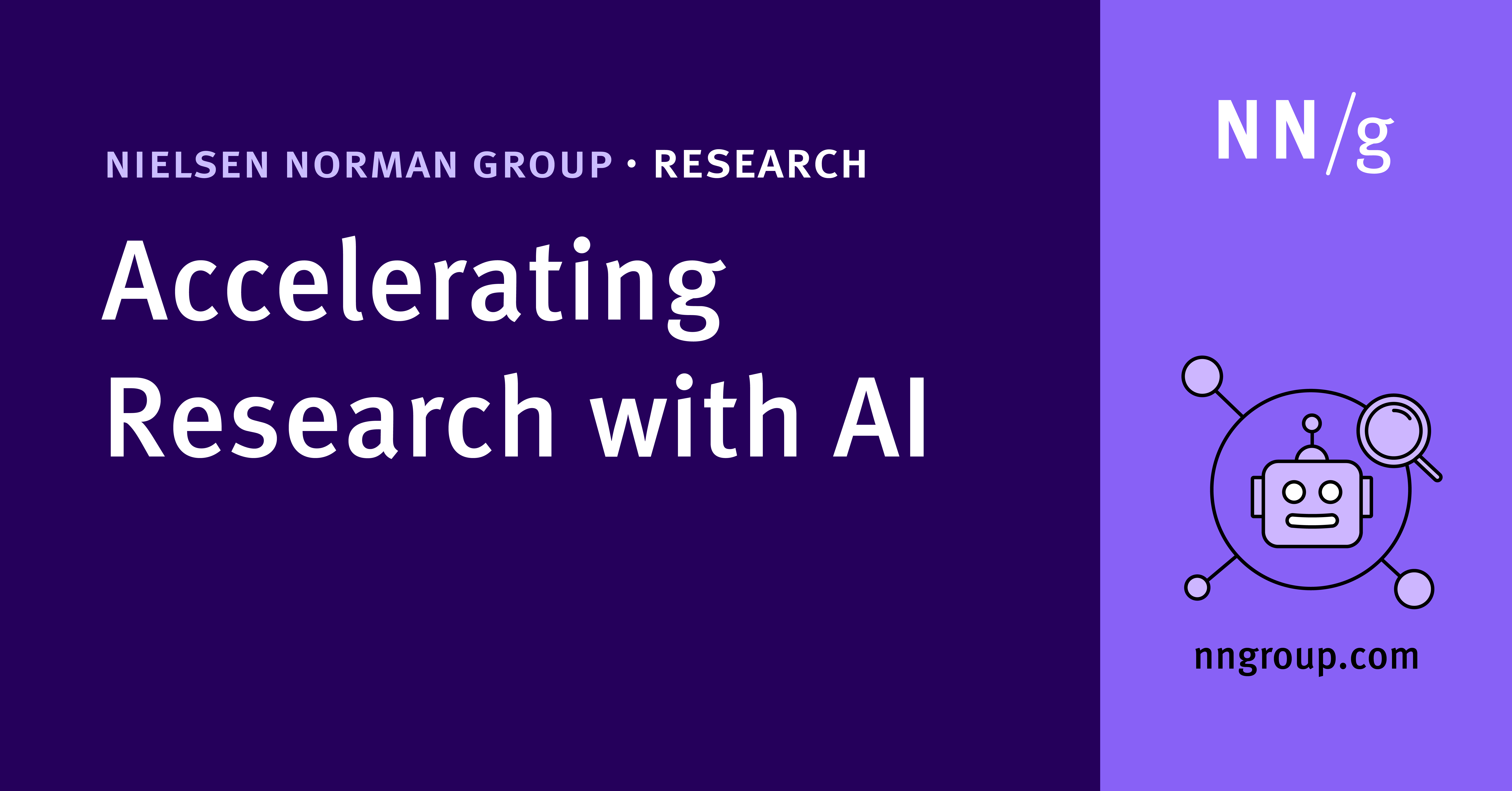Accelerating Research with AI | NN/g Training Course - NN/G