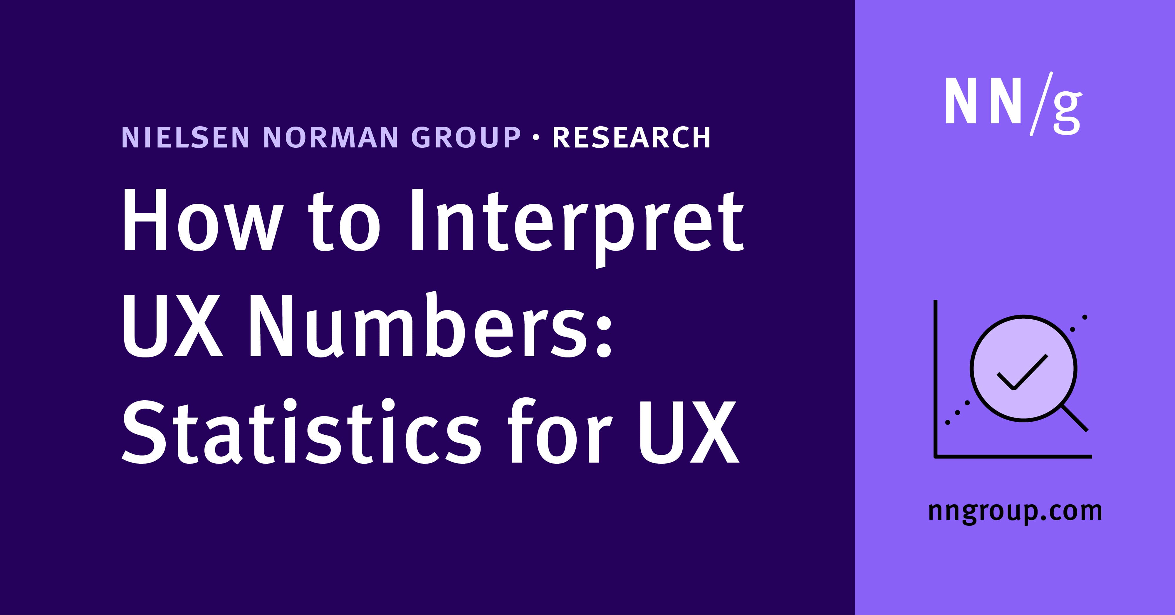 Statistics for UX | NN/g Training Course
