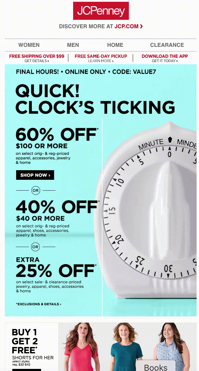 A set of 14 emails were tested including animated and static variations ...