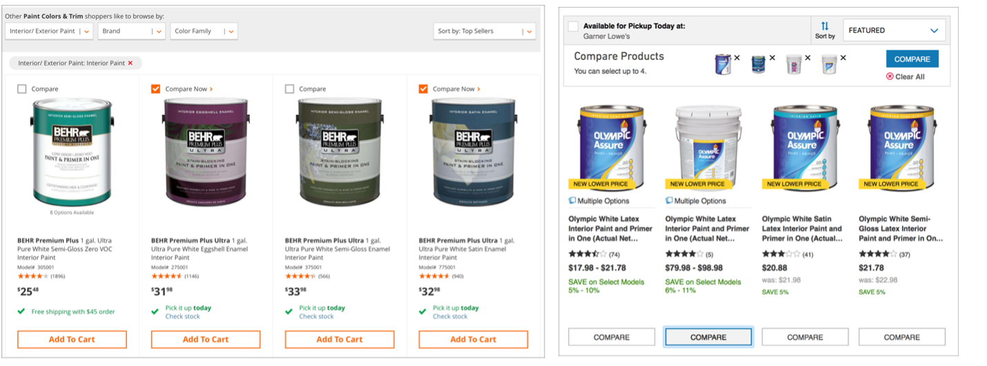 Comparison Tables for Products, Services, and Features - NN/g