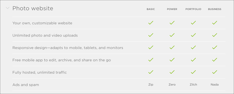 Comparison Tables for Products, Services, and Features - NN/g