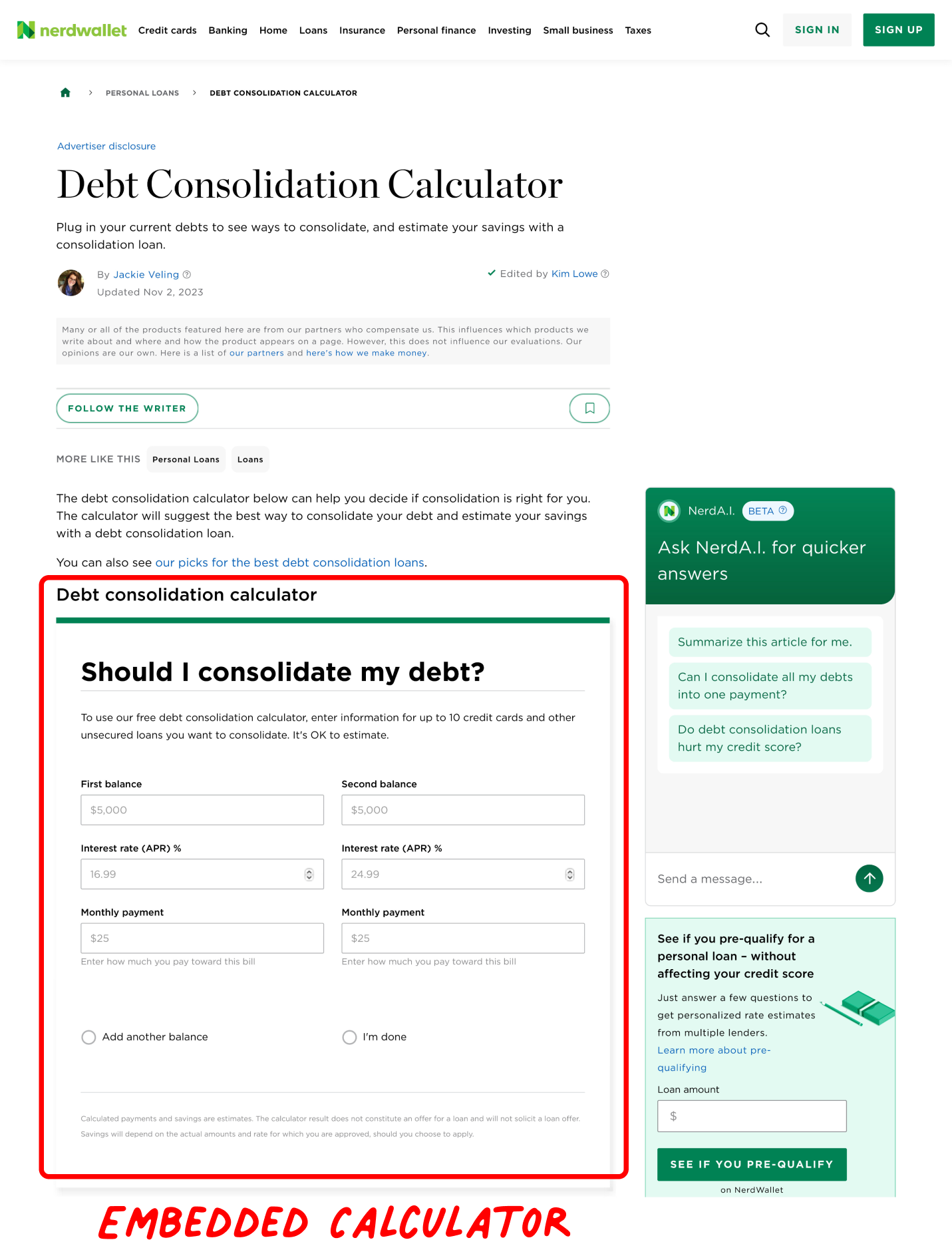 12 Design Recommendations for Calculator and Quiz Tools - NN/G