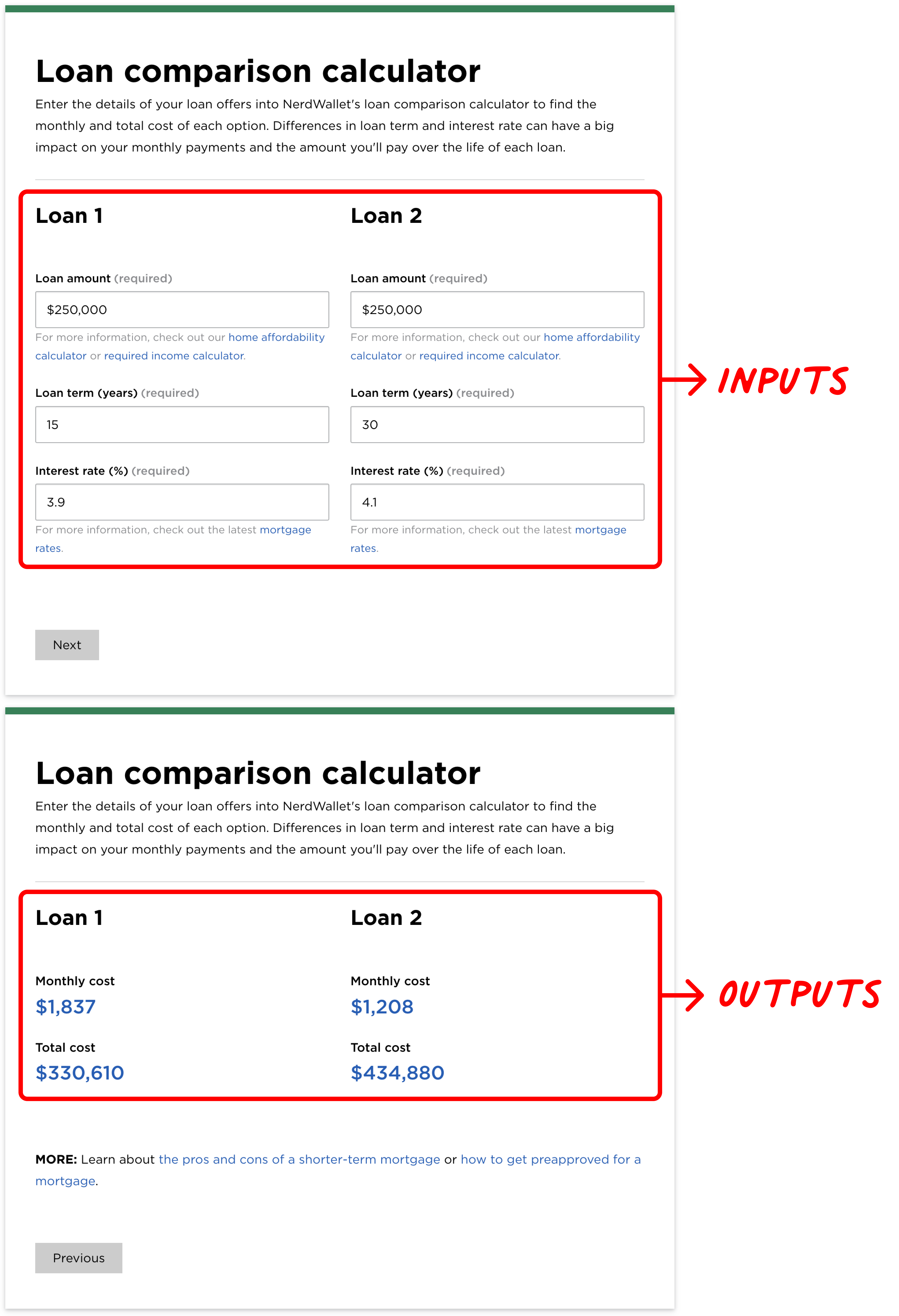 3 Types of Online Calculator and Quiz Tools - NN/G