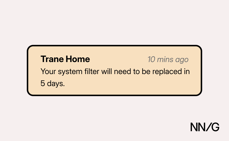 Designing Useful Smart Home Notifications - NN/G