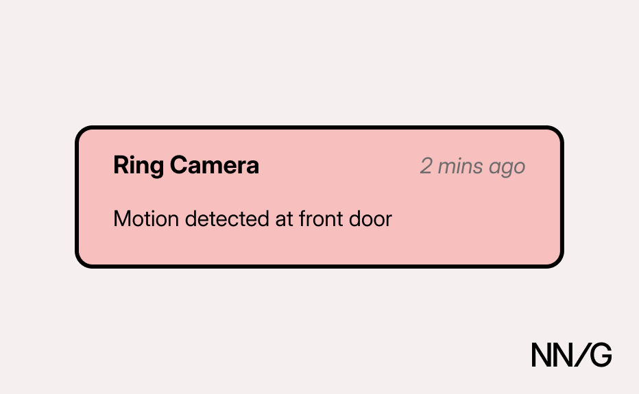 Designing Useful Smart Home Notifications - NN/G