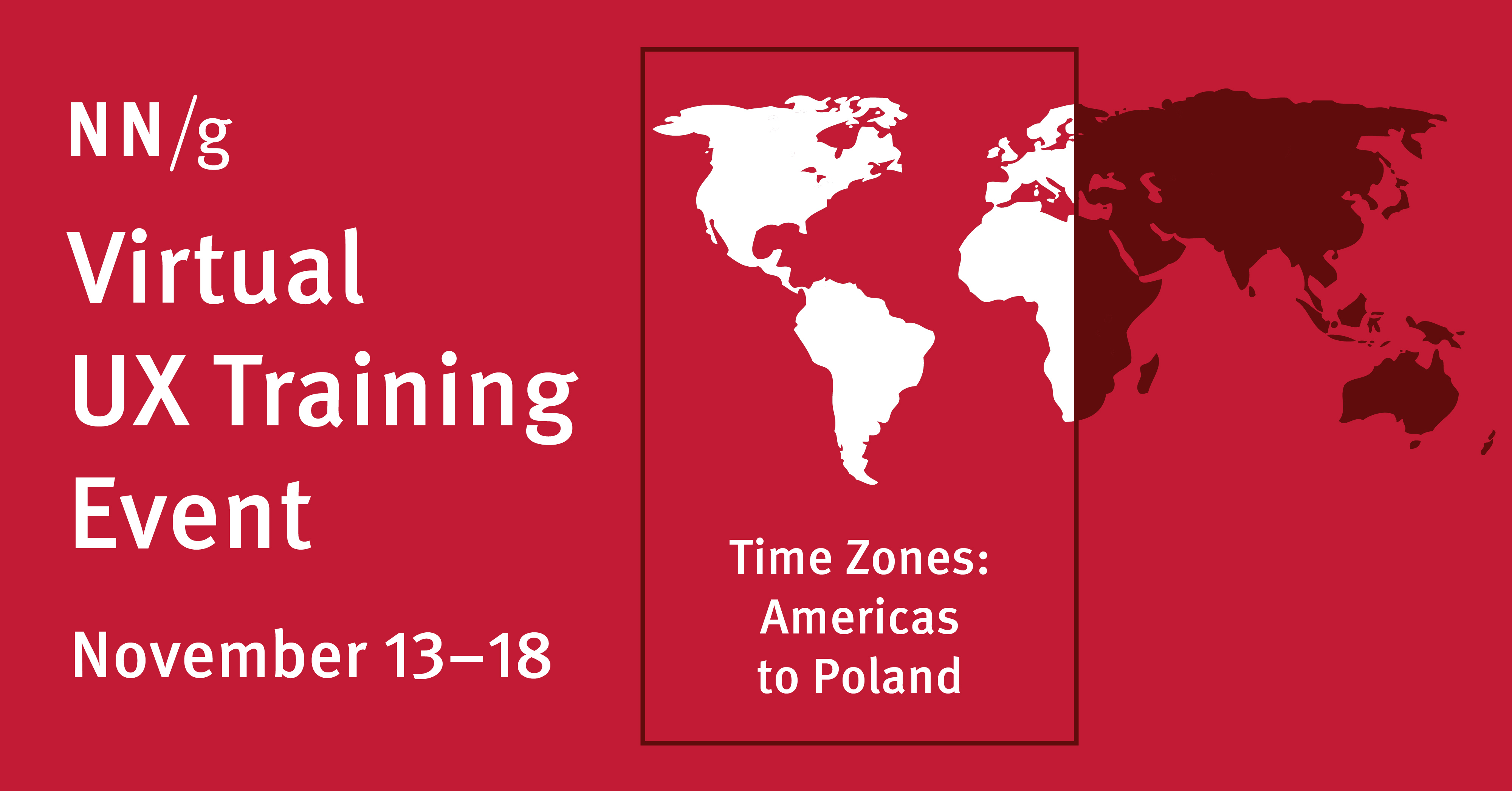 November Learning Paths 2023 Agenda | Nielsen Norman Group