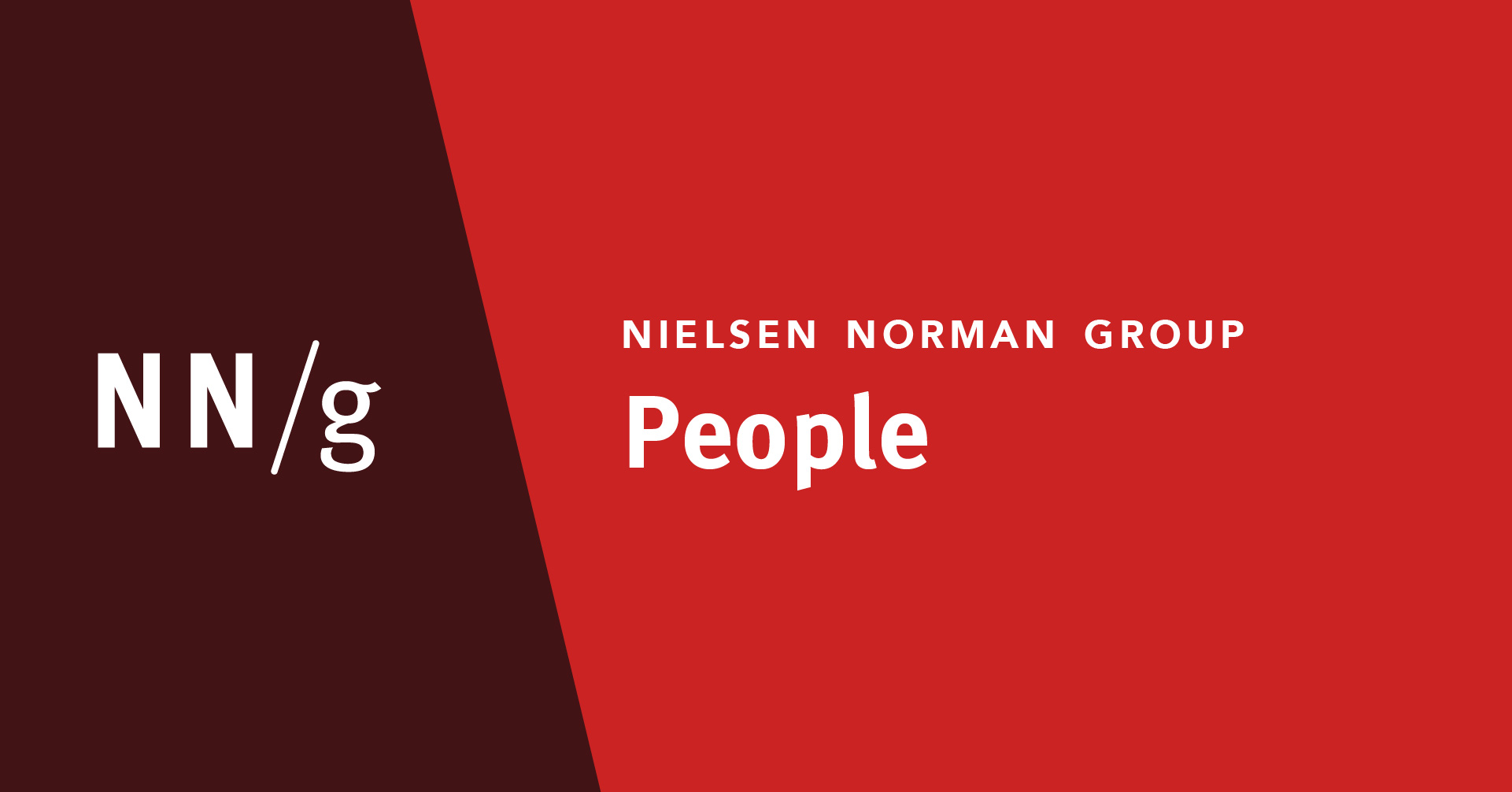 User Experience and Usability Experts at Nielsen Norman Group - NN/G