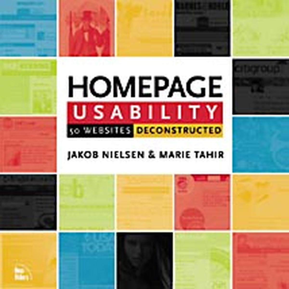 Homepage Usability: Book by Jakob Nielsen and Marie Tahir - NN/G