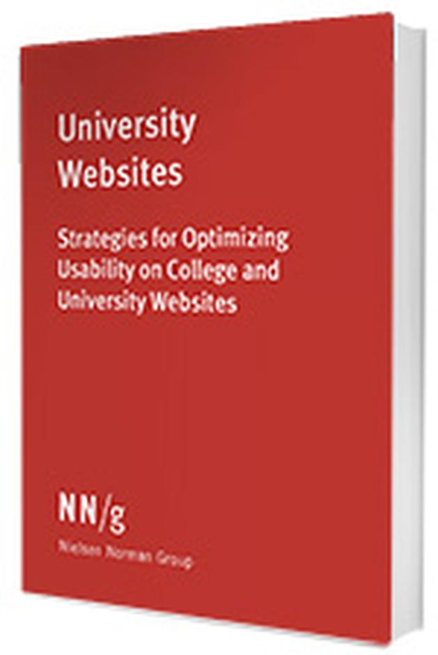 University Websites | Nielsen Norman Group - NN/g
