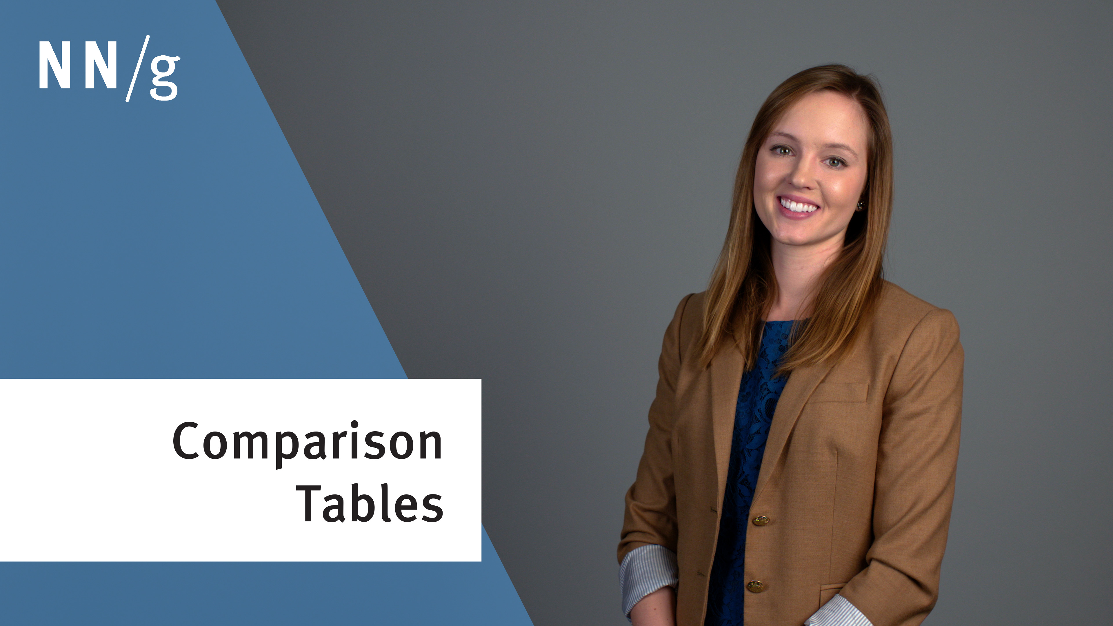 3 Rules for Better Comparison Tables (Video) - NN/G