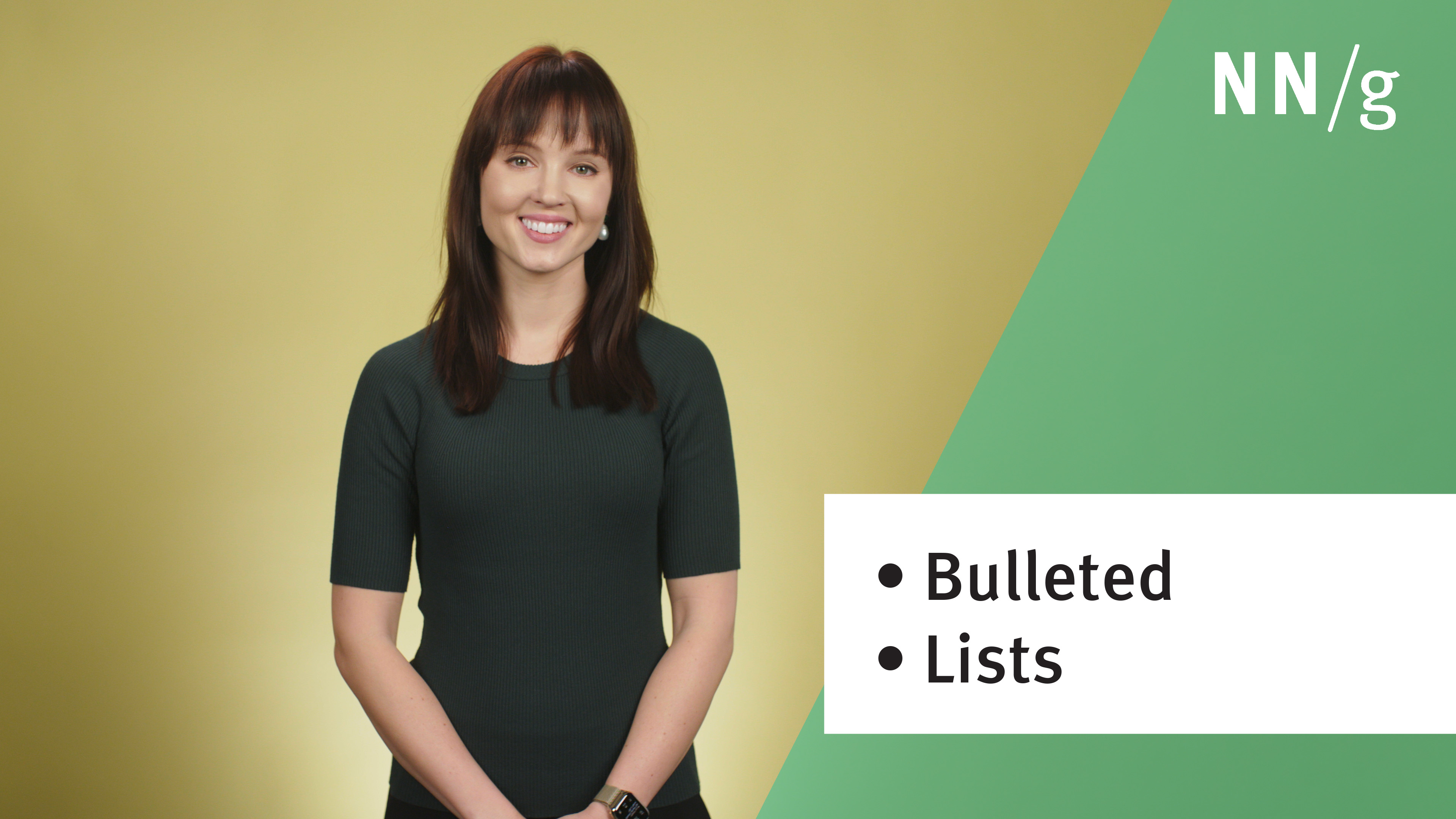 4 Tips for Bulleted Lists in Digital Content (Video) - NN/G