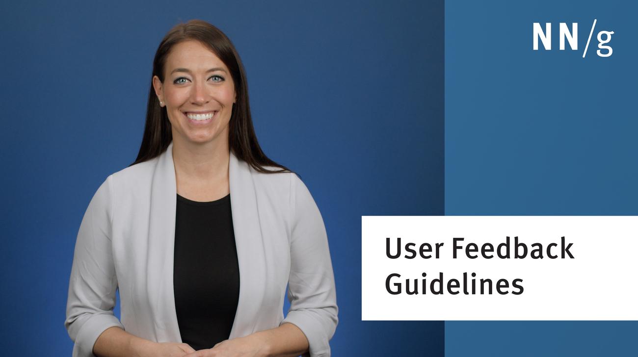 User-Feedback Requests: 5 Guidelines - NN/G
