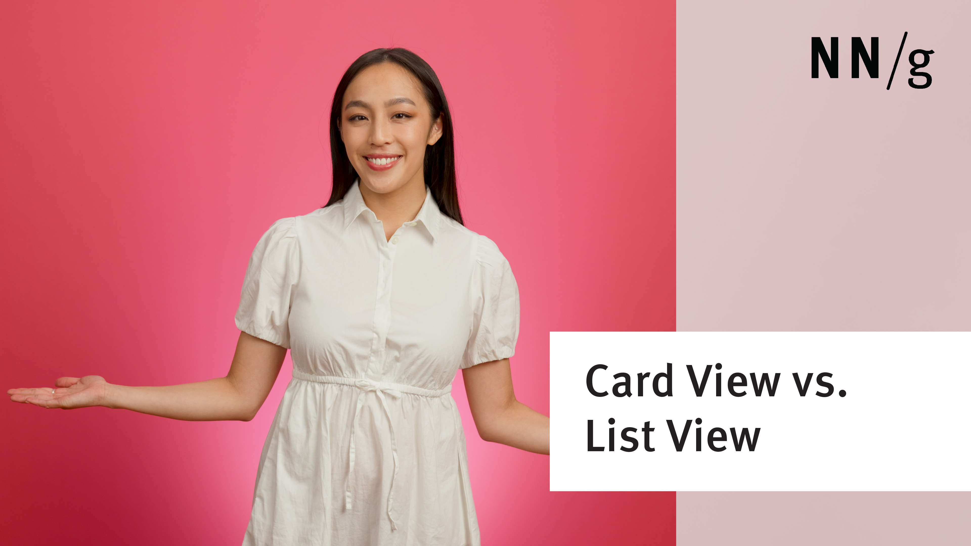 Card View vs. List View (Video) - NN/G