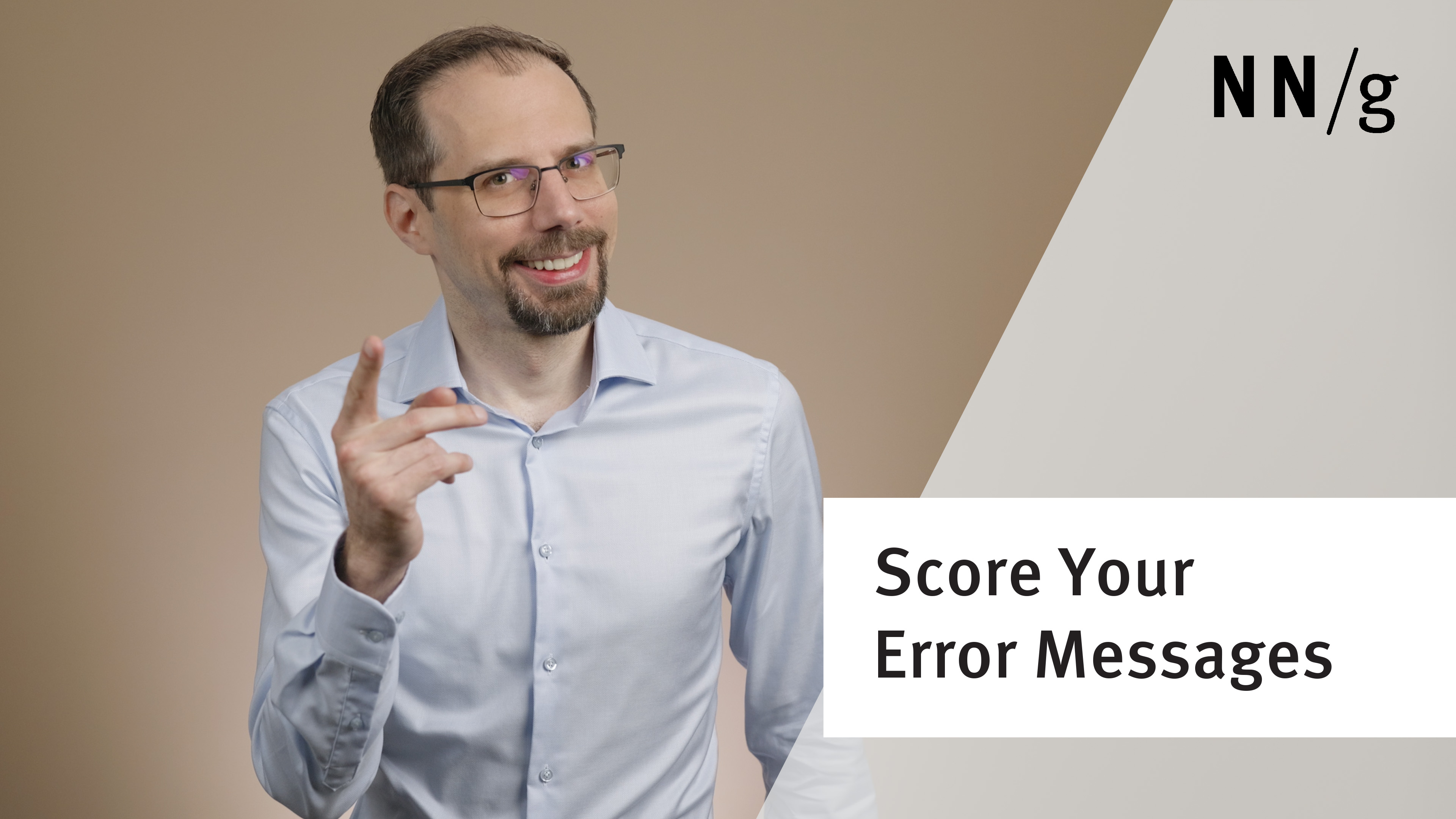 Check Error Message Quality with a Scoring Rubric (Video) - NN/g