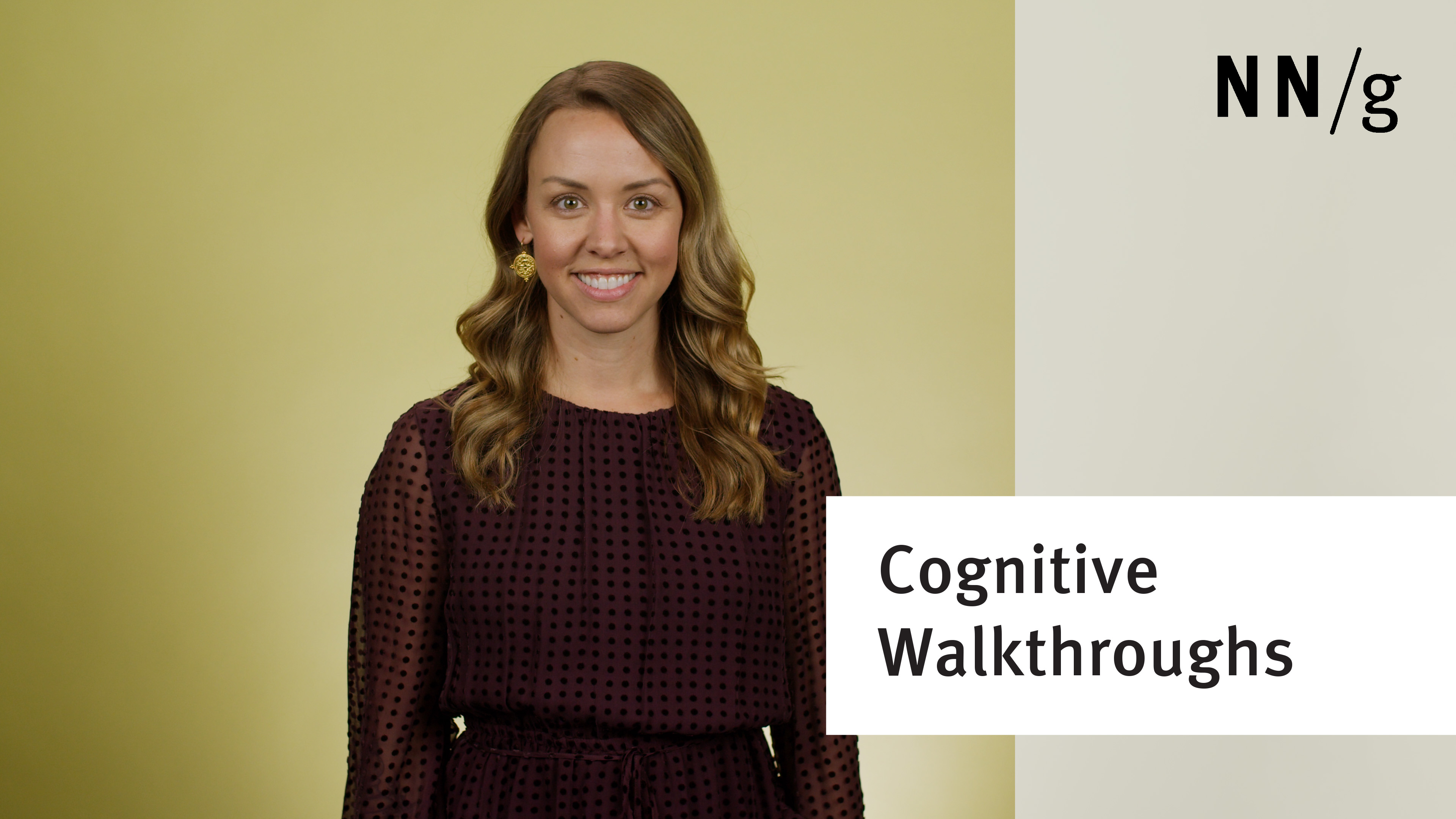 Cognitive Walkthroughs Help Assess Interface Learnability (Video) - NN/G