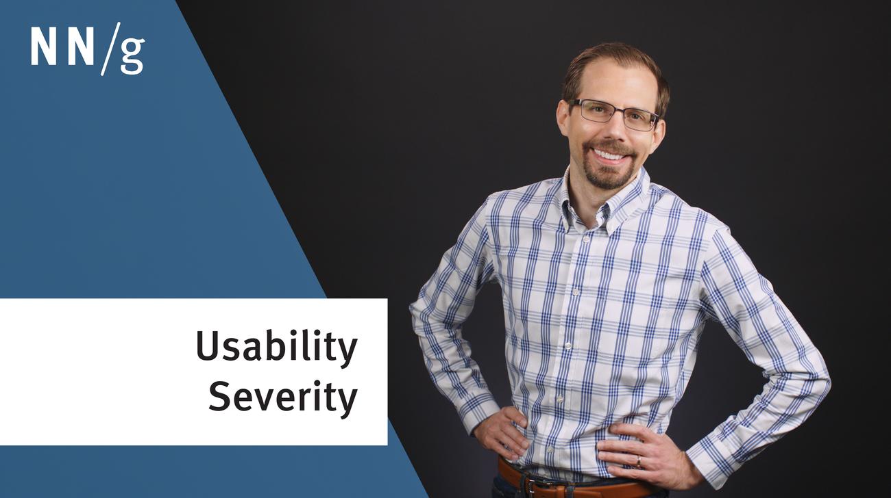 Severity Ratings for Usability Problems: Article by Jakob Nielsen - NN/G
