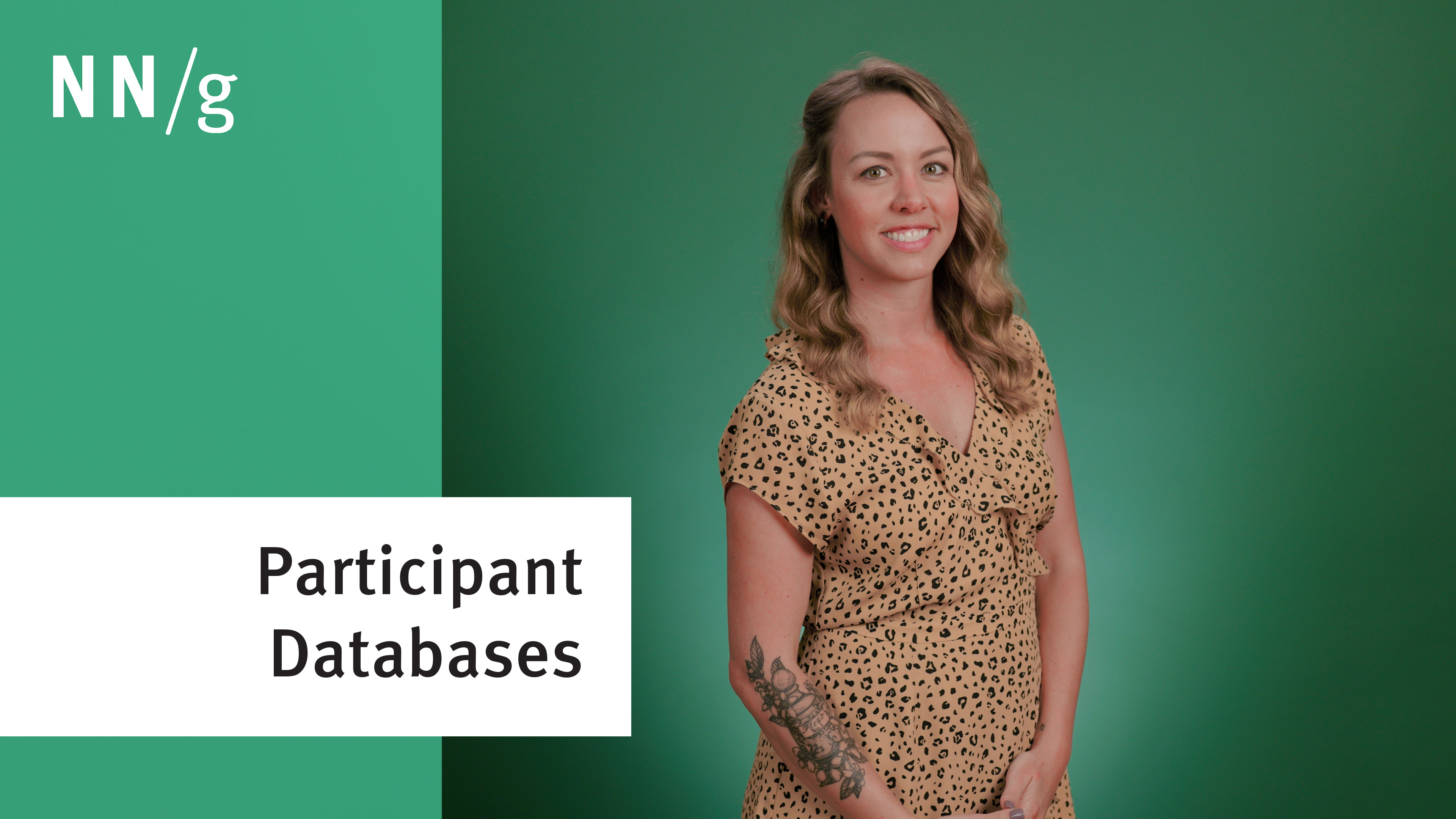 Create Your Own Research-Participant Database (Video) - NN/g