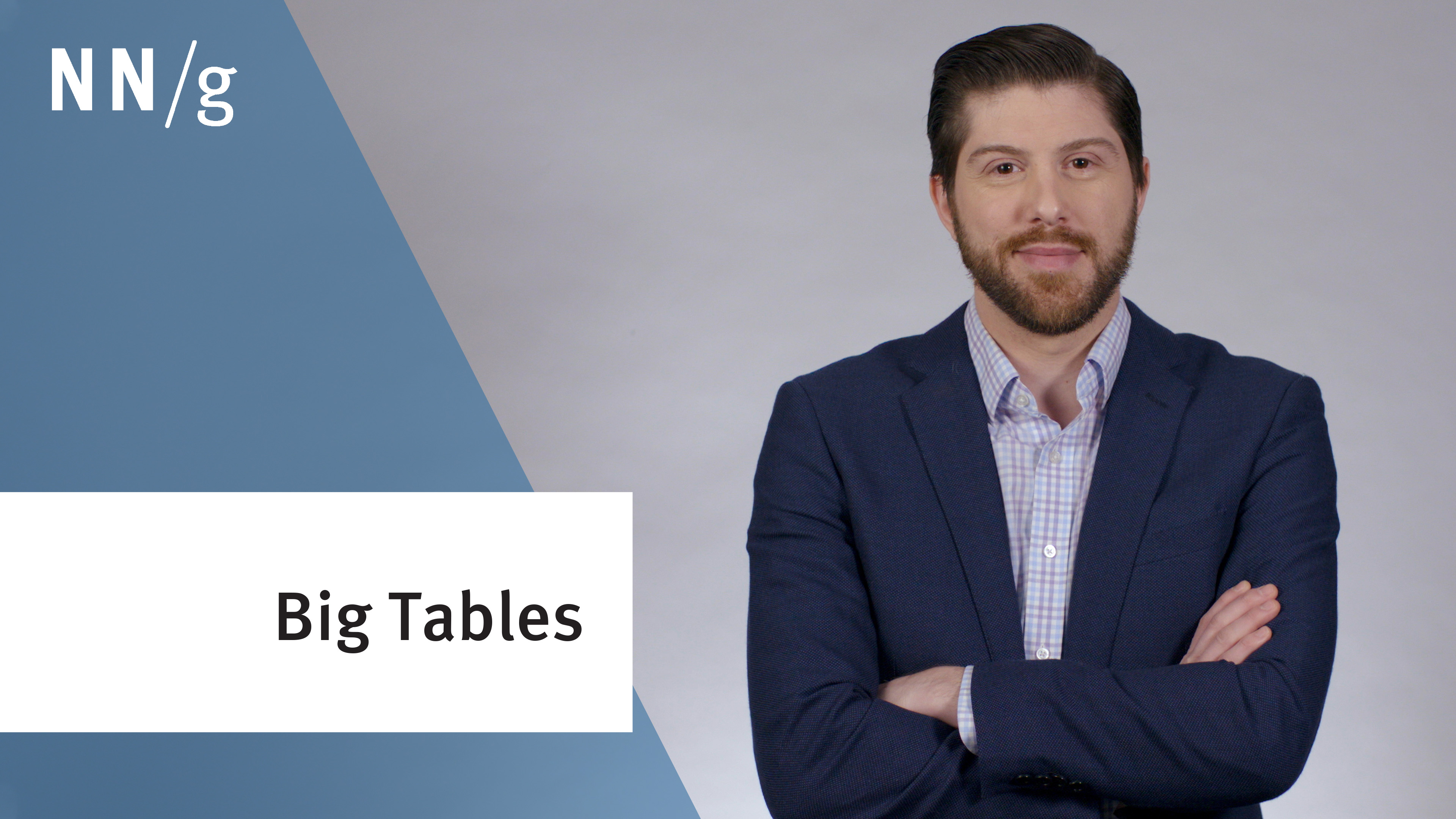 Designing Tables for Desktop Apps with Lots of Data (Video) - NN/G