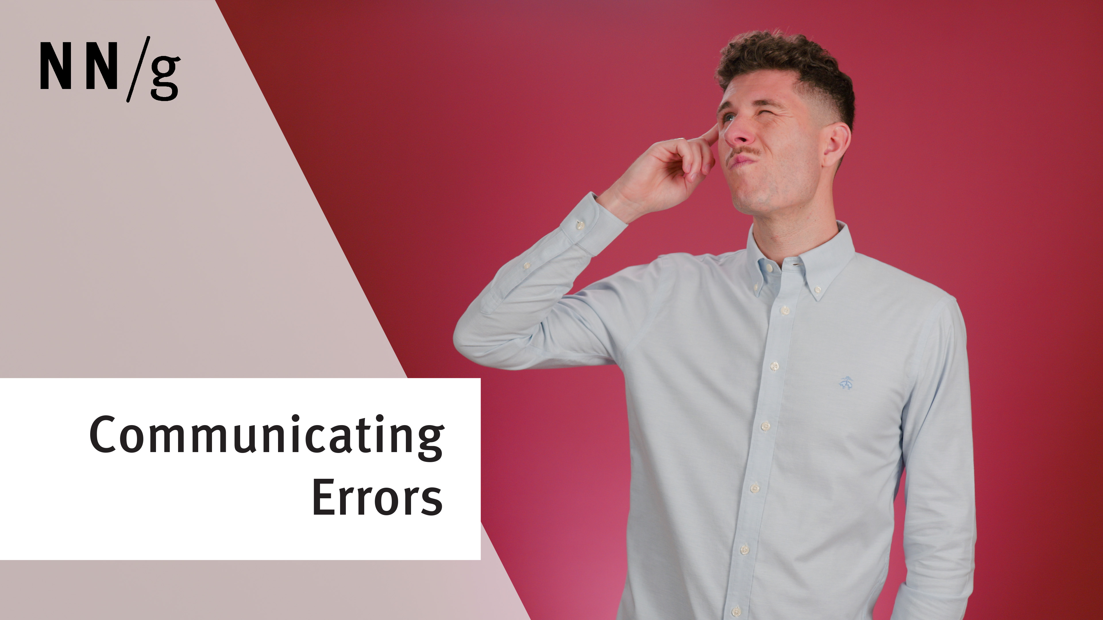 Error Messages: 4 Guidelines for Effective Communication (Video) - NN/G