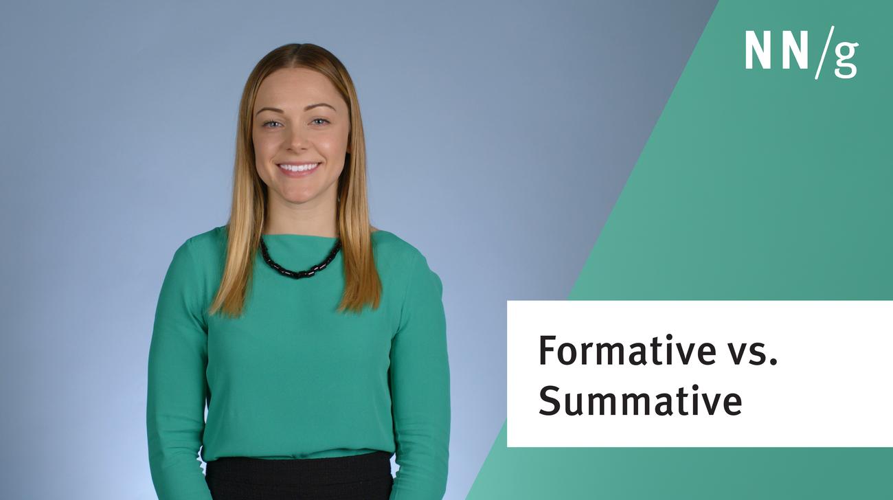 Formative vs. Summative Evaluations - NN/G
