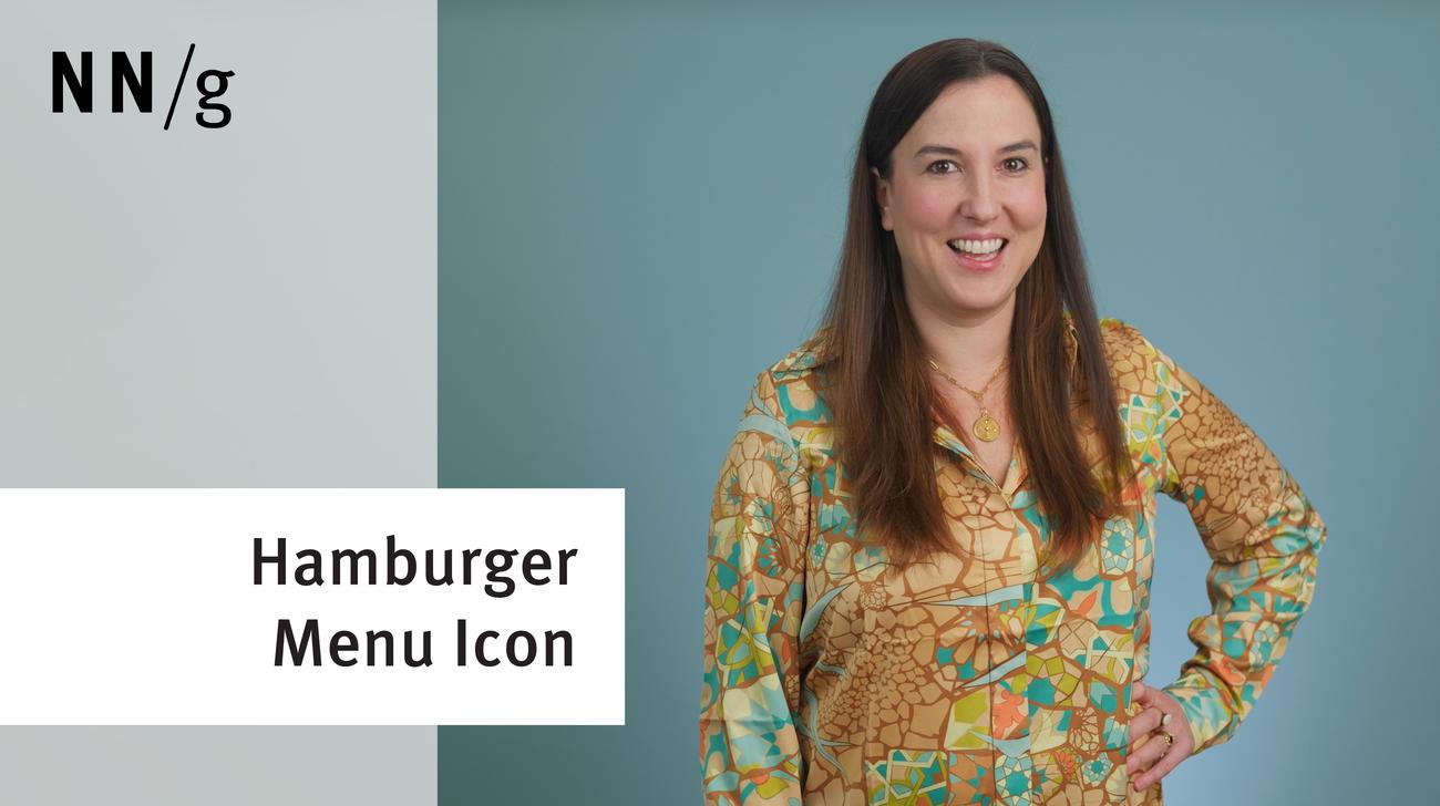 The Hamburger-Menu Icon Today: Is it Recognizable? - NN/G