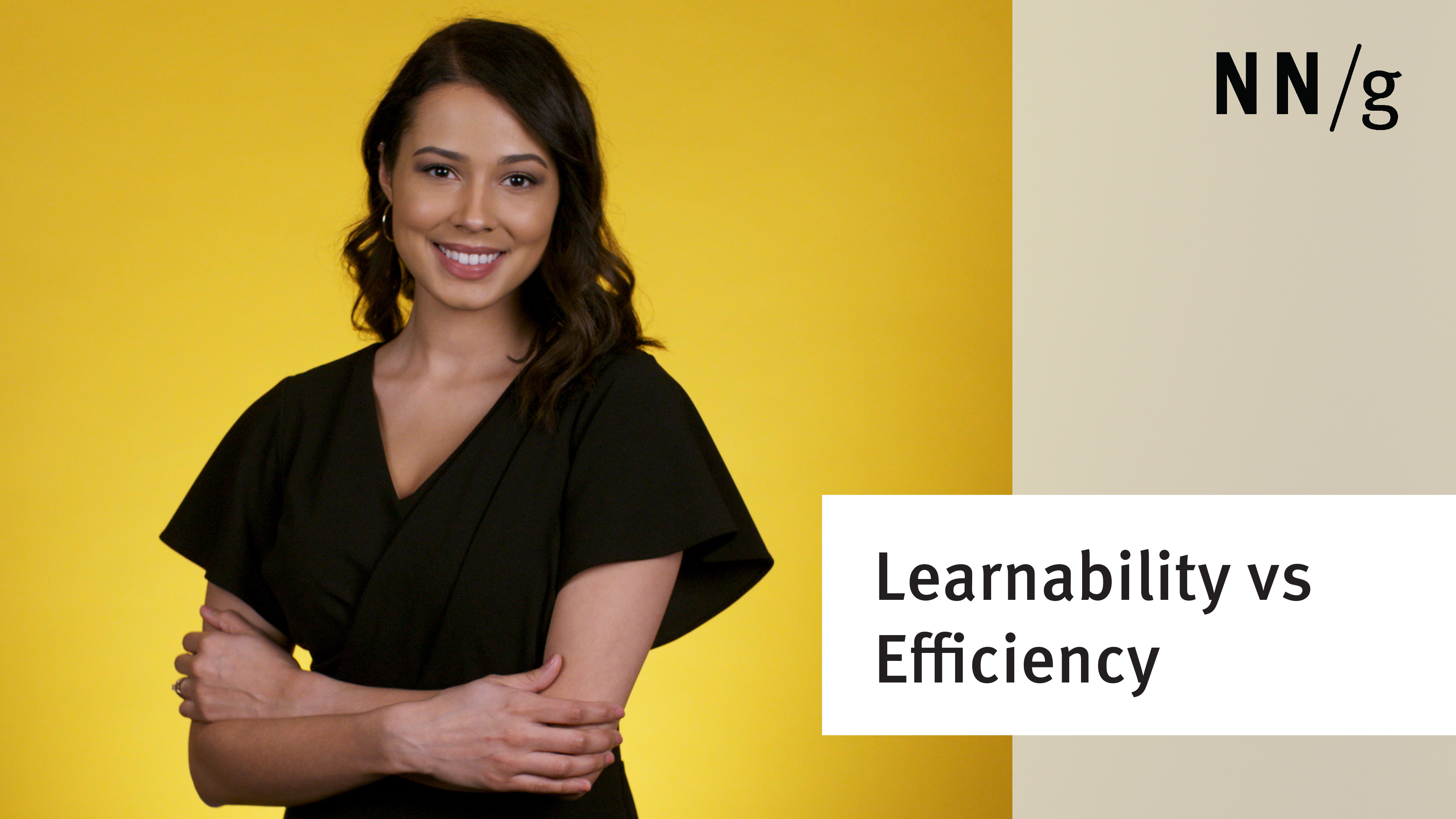 Learnability vs Efficiency in User Interface Design (Video) - NN/G