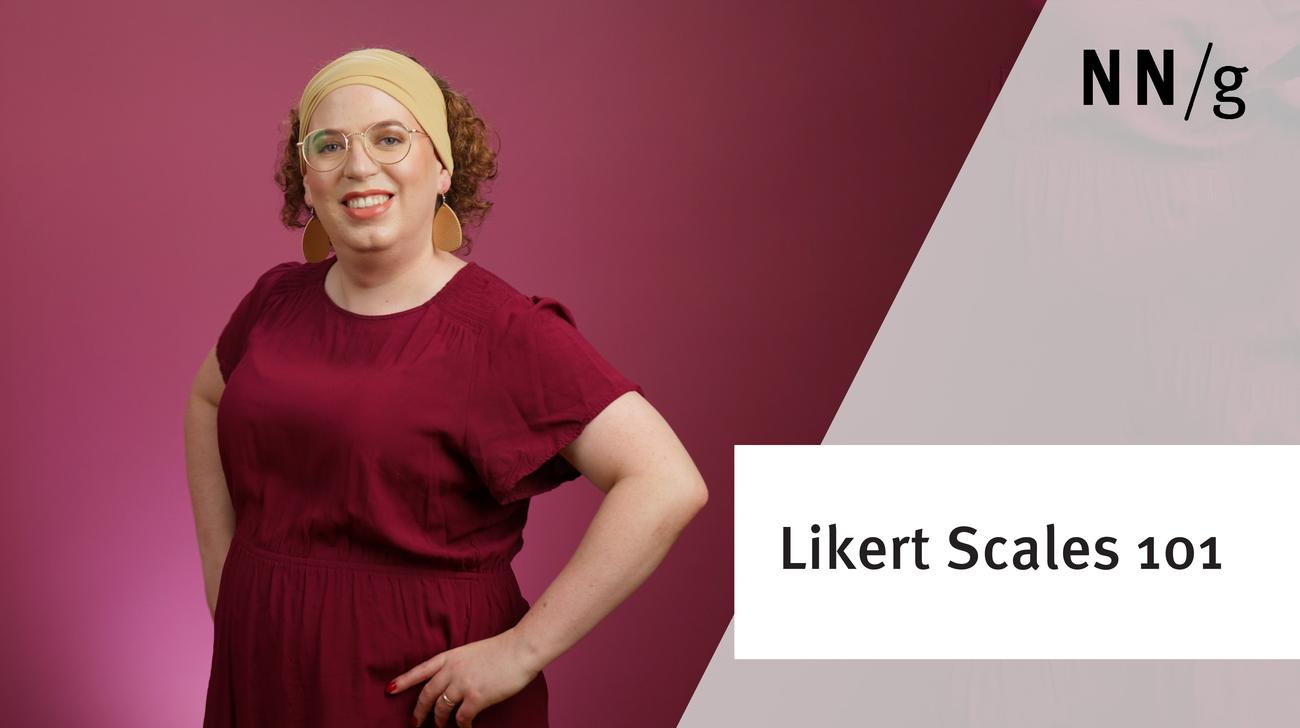 Rating Scales in UX Research: Likert or Semantic Differential? - NN/G