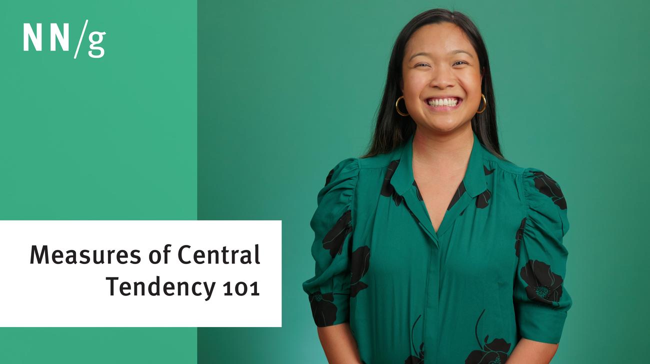 Measures of Central Tendency 101 (Video) - NN/G