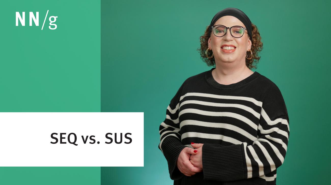 The System Usability Scale (SUS) (Video) - NN/G