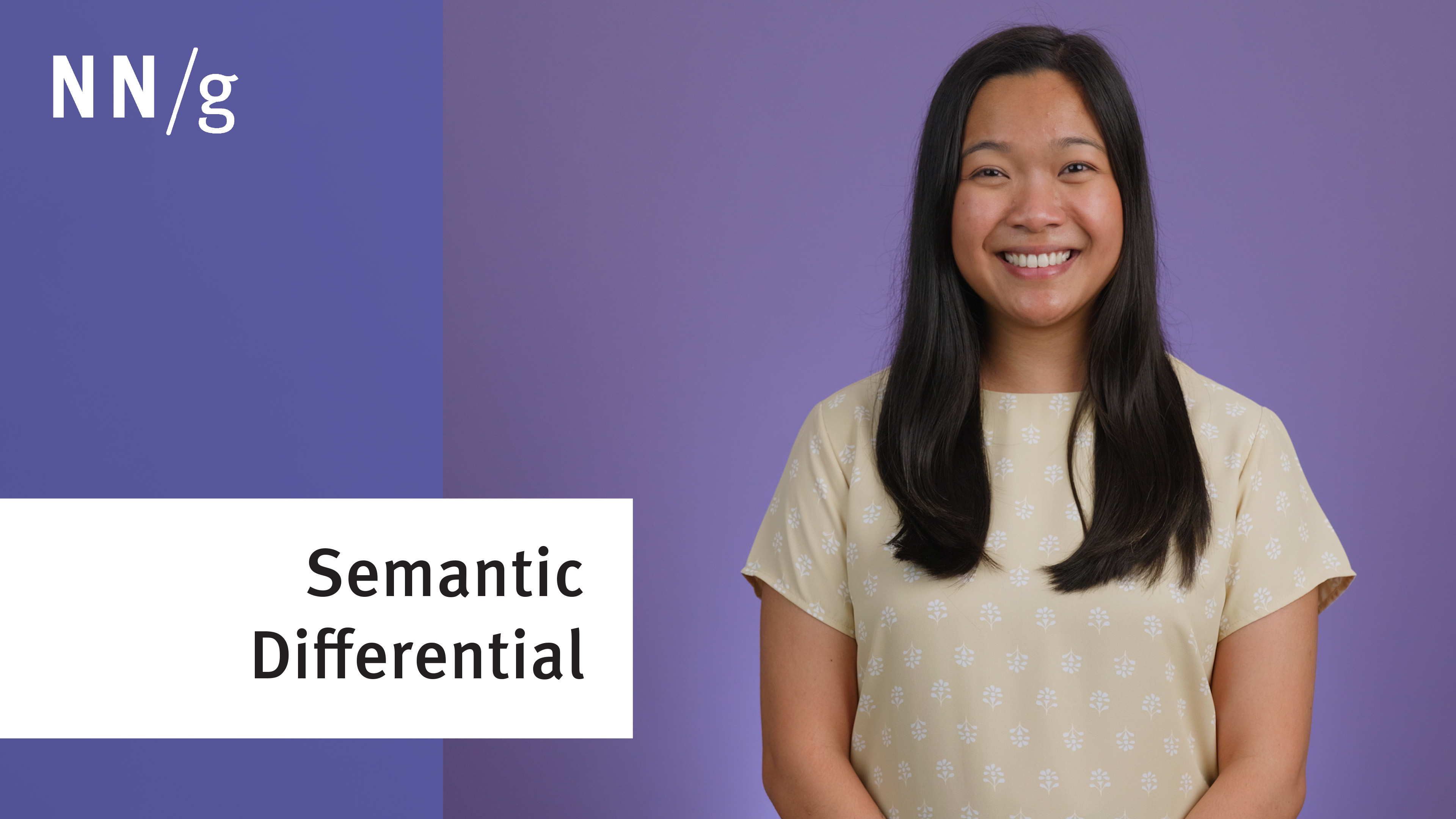 Semantic Differential Scales: Measure User Attitudes with Nuance (Video ...