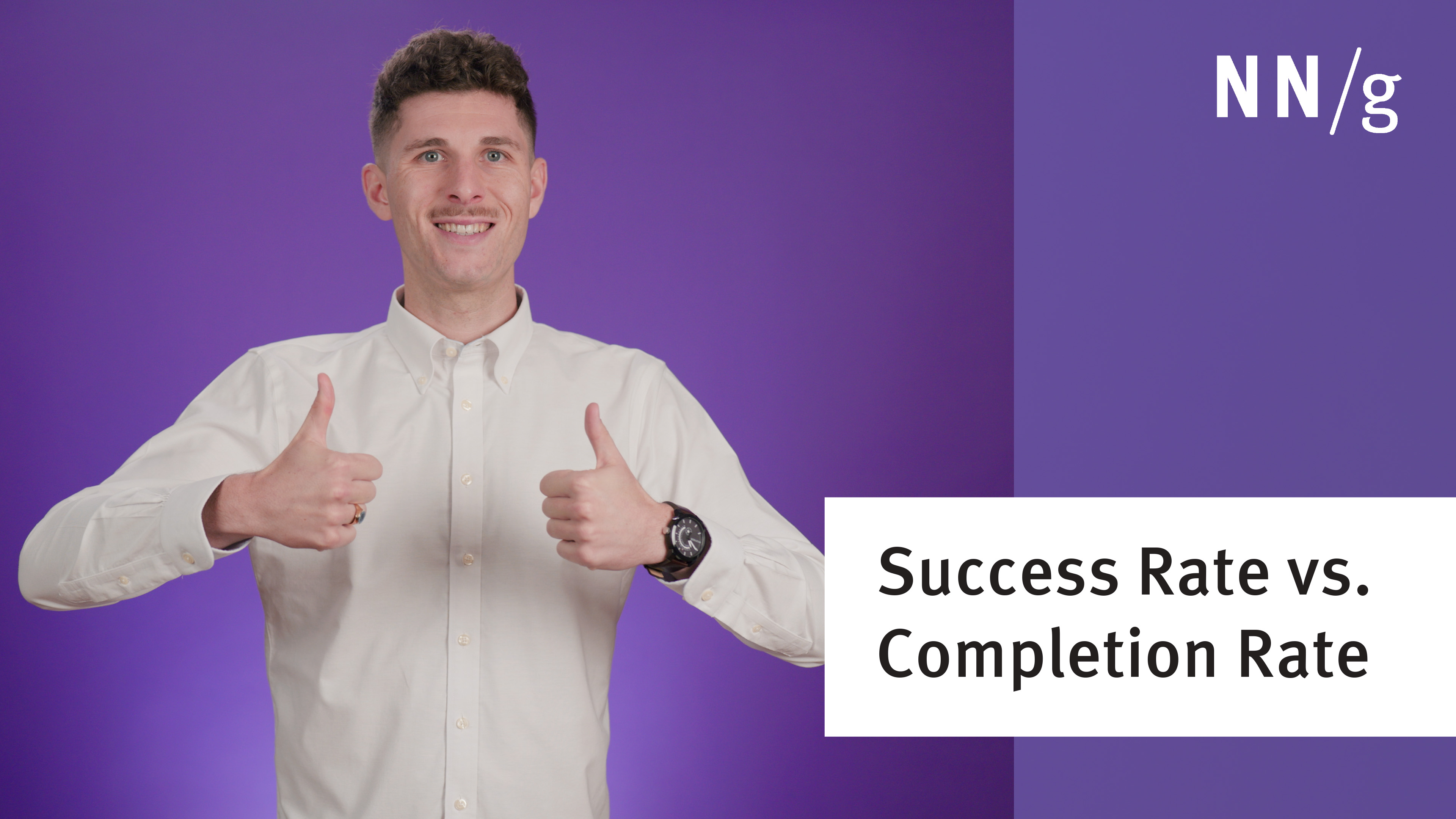 Success Rate vs. Completion Rate (Video) - NN/G