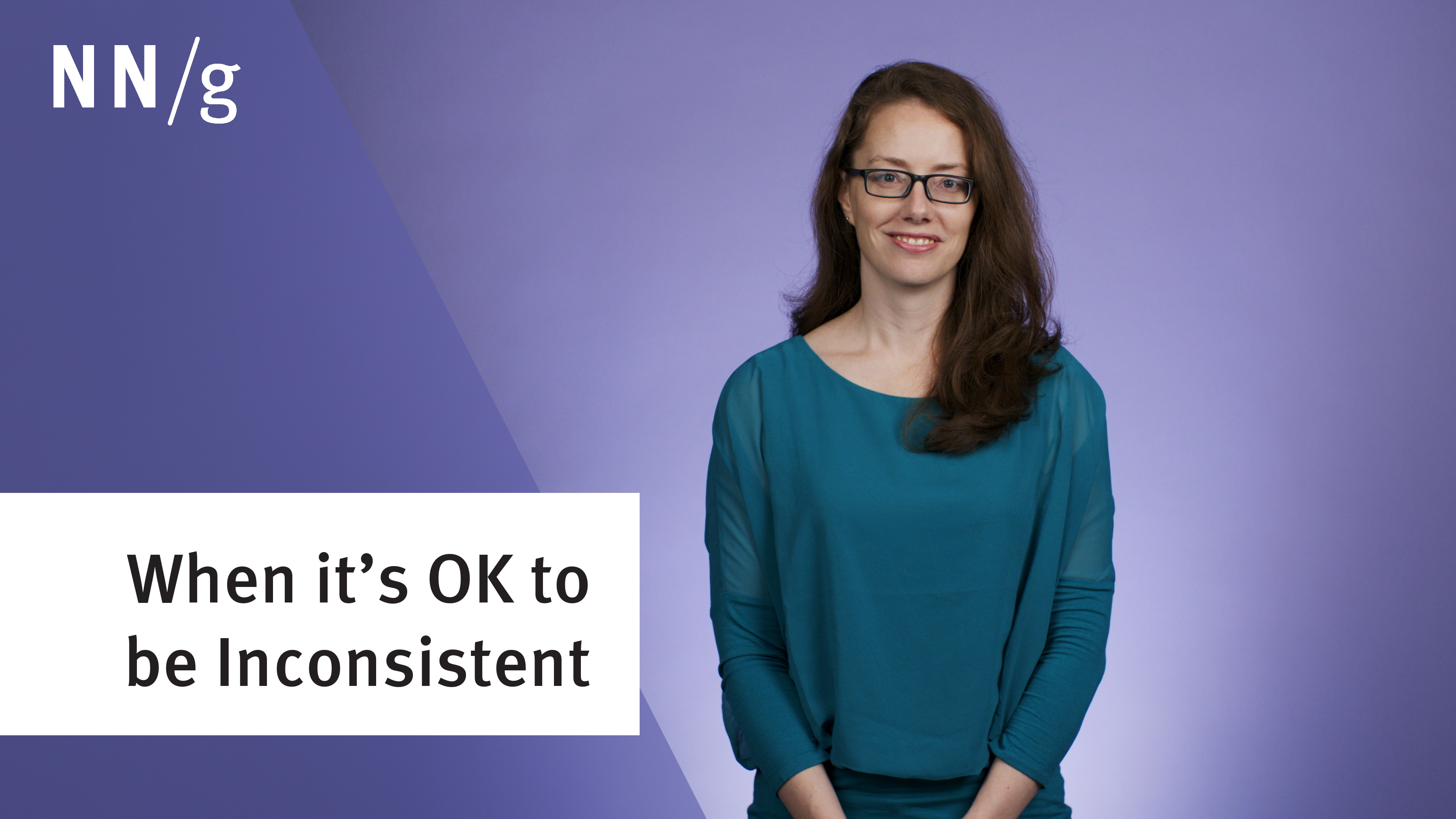 When is It OK to Be Inconsistent in User Interface Design? (Video) - NN/g