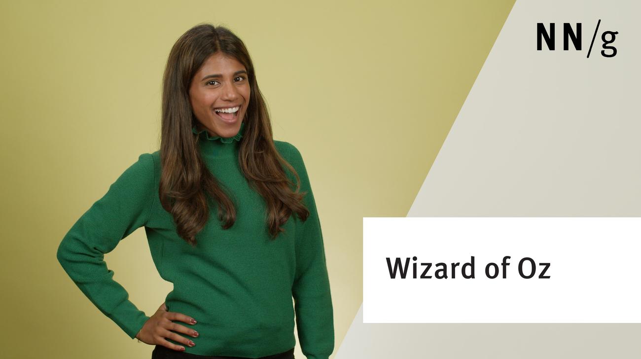 The Wizard of Oz Method in UX - NN/g
